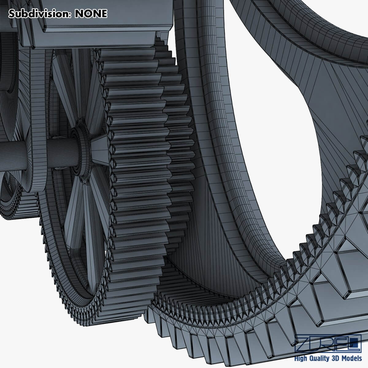 Gear Mechanism V 1 - 3D Model by Zurel