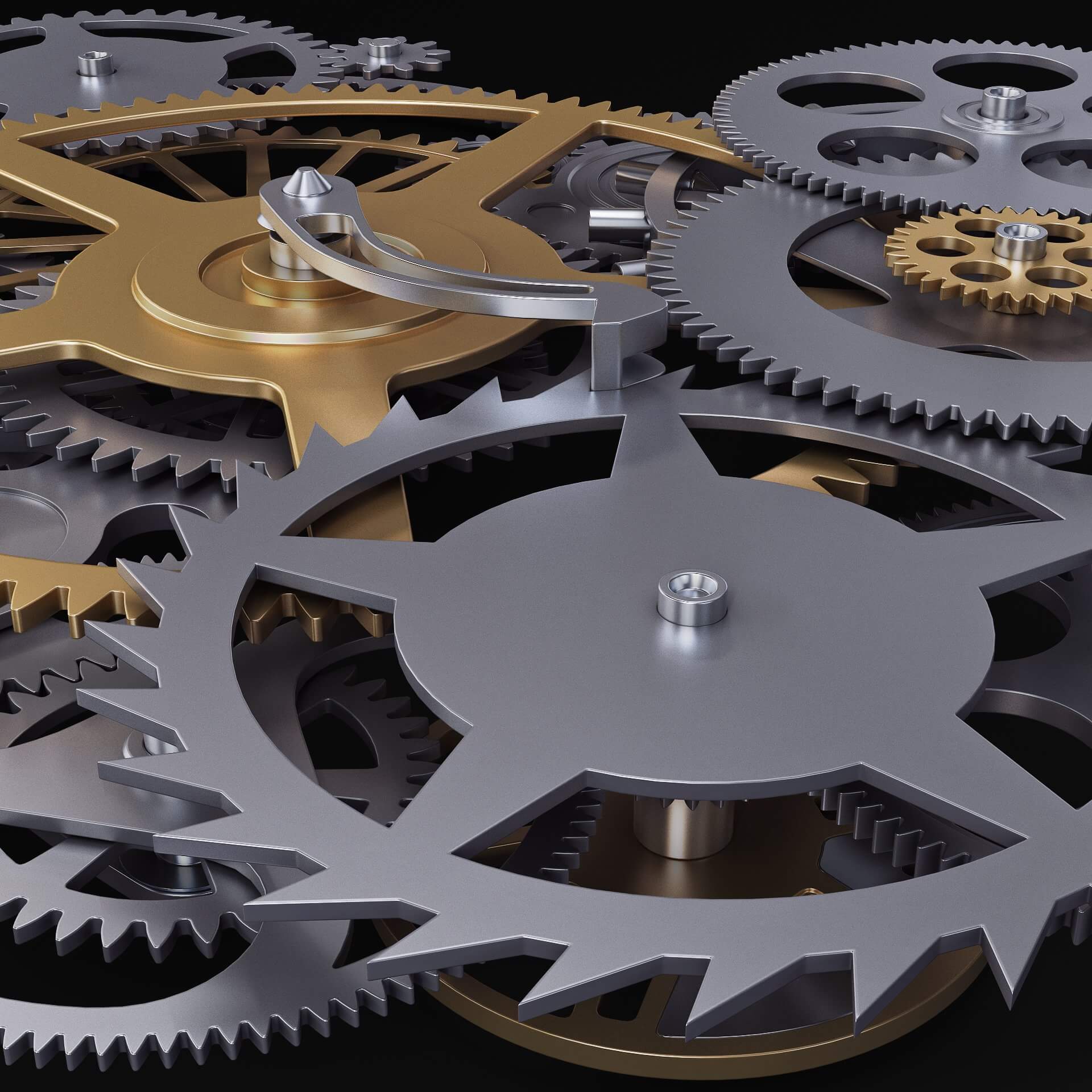 Gear Mechanism V 9 - 3D Model by Zurel