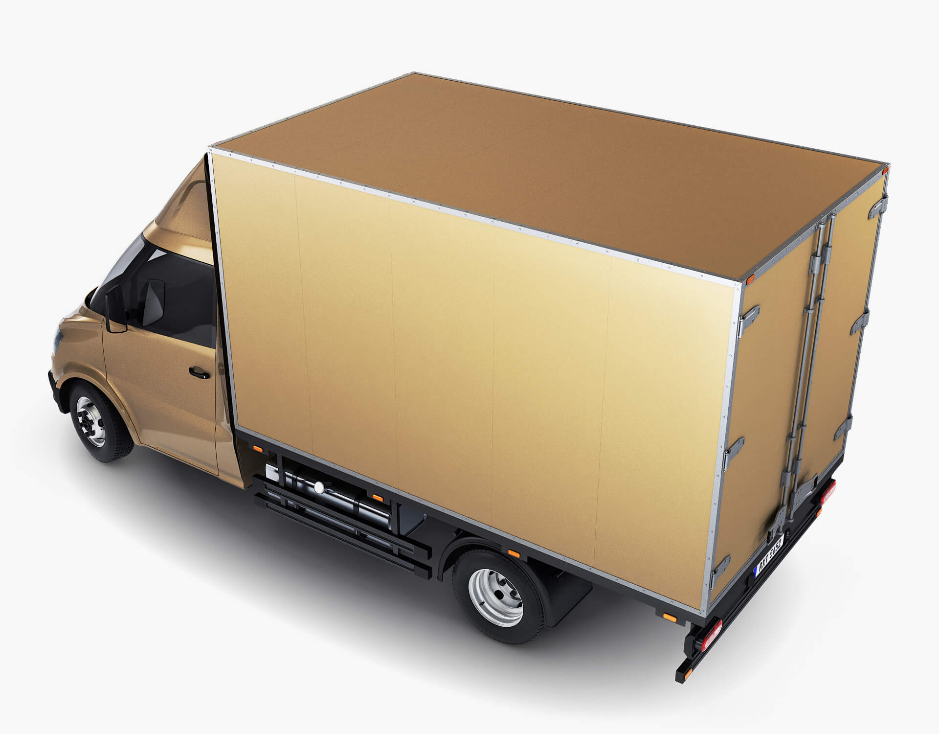 Generic Box Truck M 2 - 3D Model by Zurel