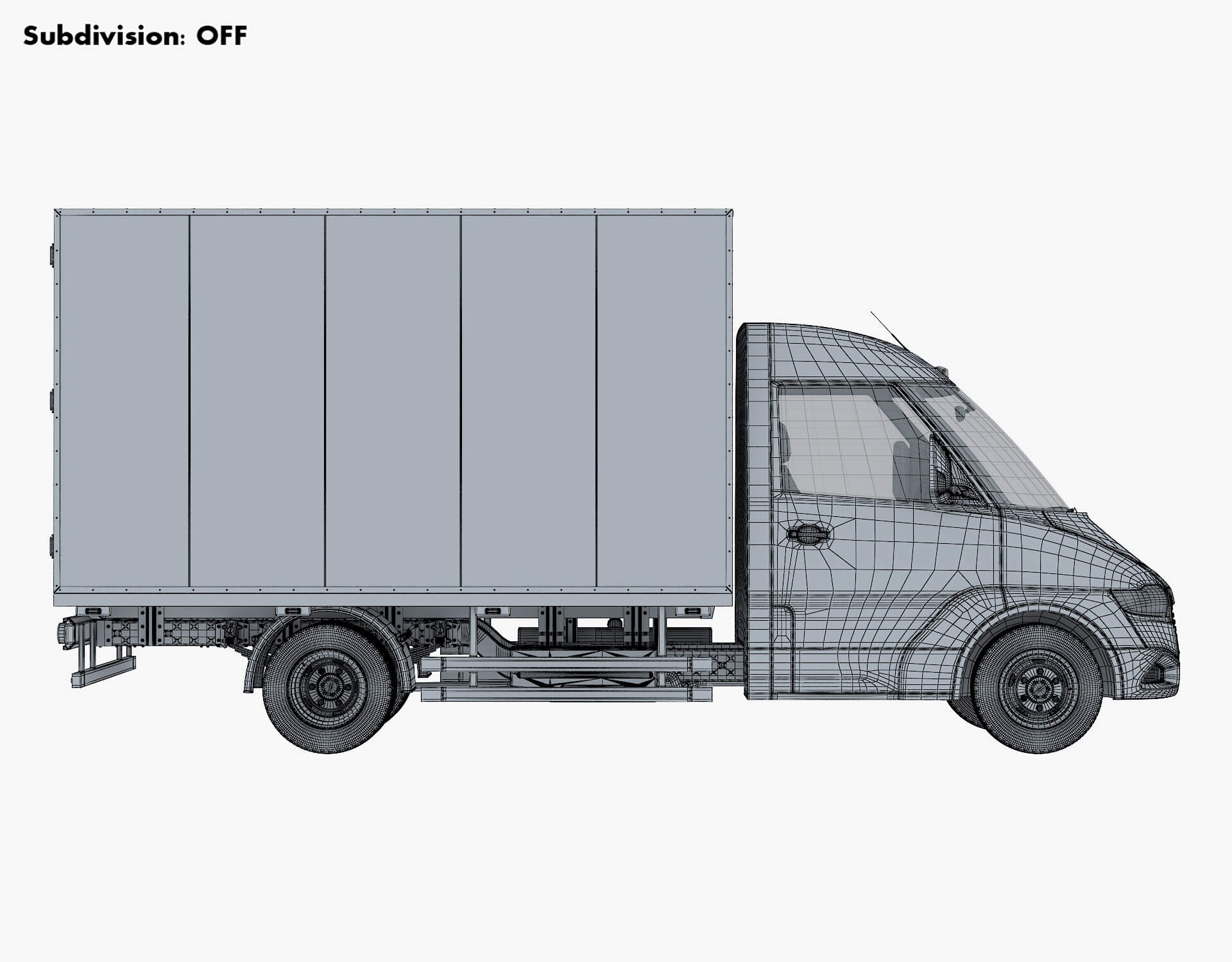 Generic Box Truck M 3 - 3D Model by Zurel