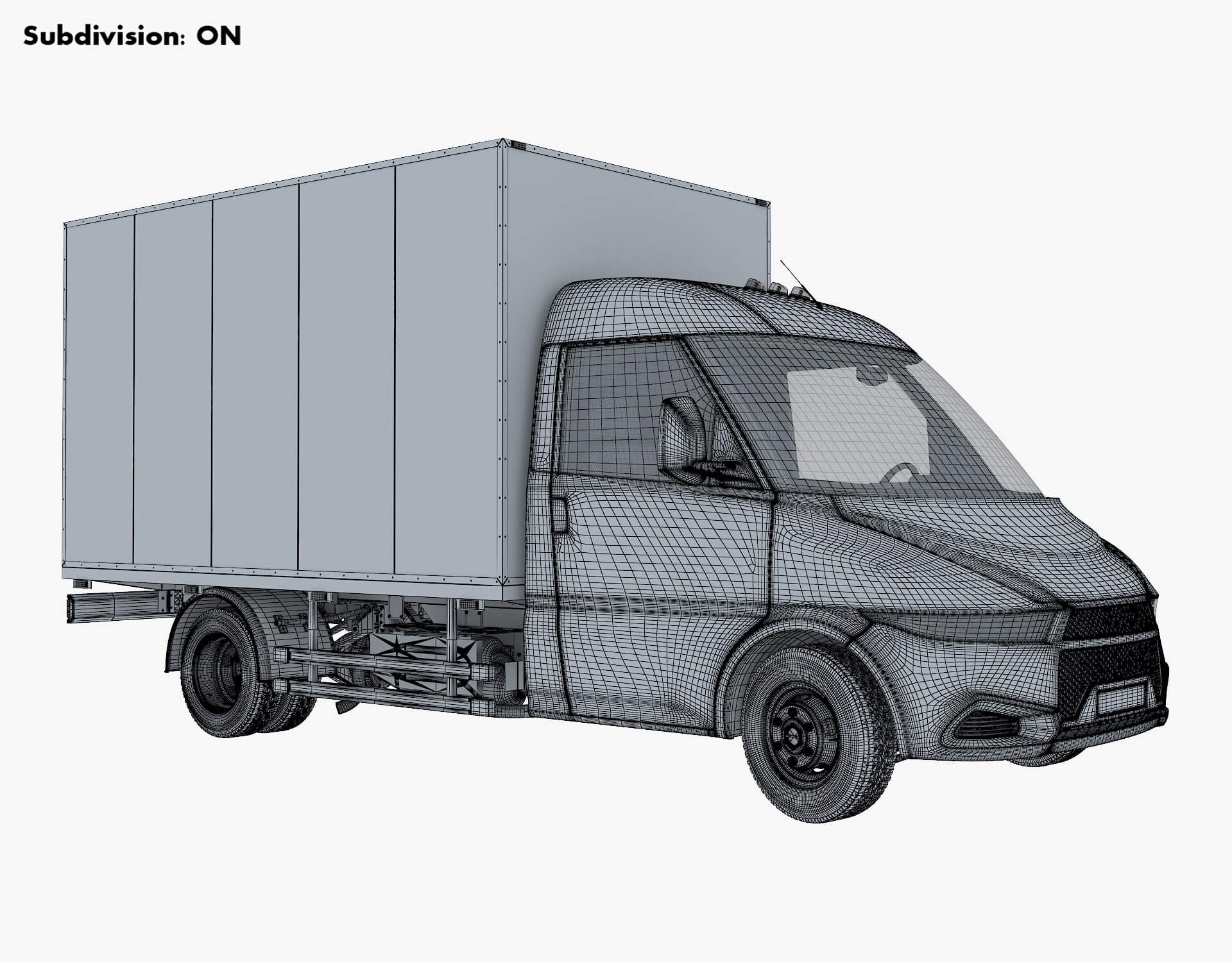 Generic Box Truck V 1 - 3D Model by Zurel