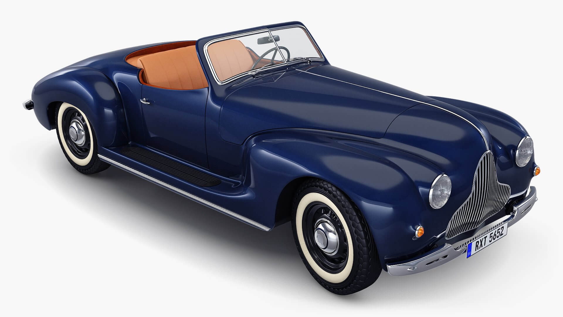 Generic Cabriolet Retro Car M 1 - 3D Model by Zurel