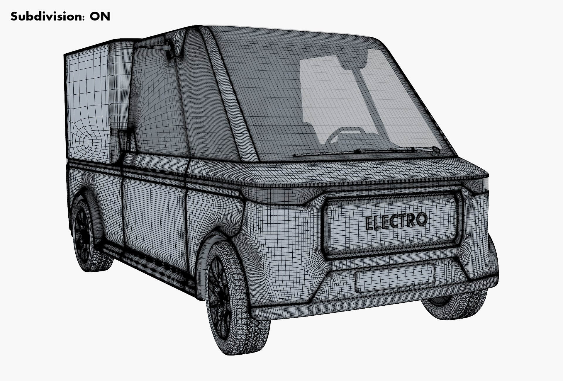 Generic Compact City Cargo Van M 1 - 3D Model by Zurel