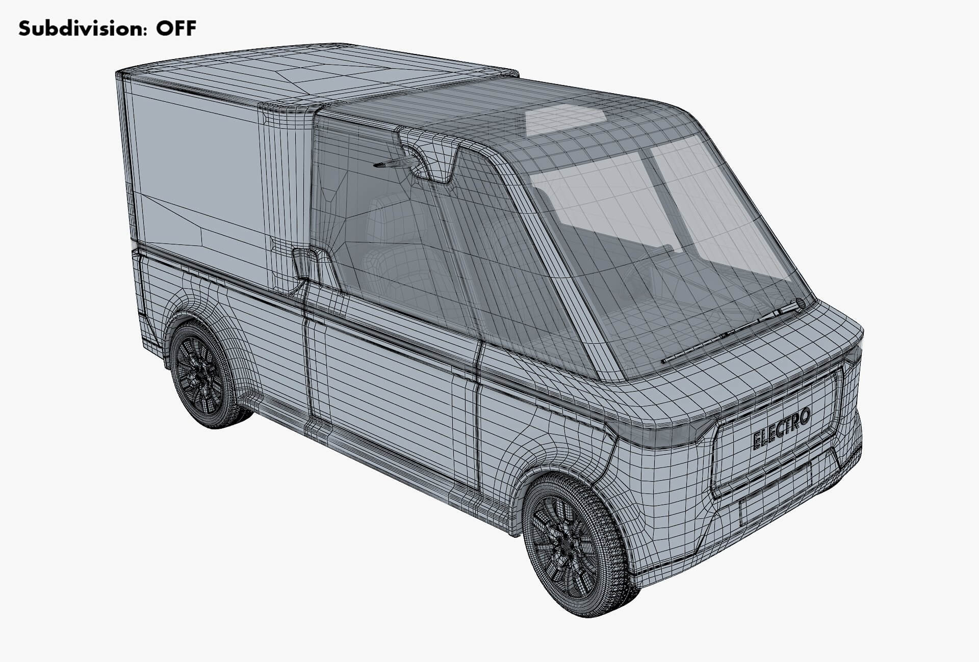 Generic Compact City Cargo Van M 1 - 3D Model by Zurel