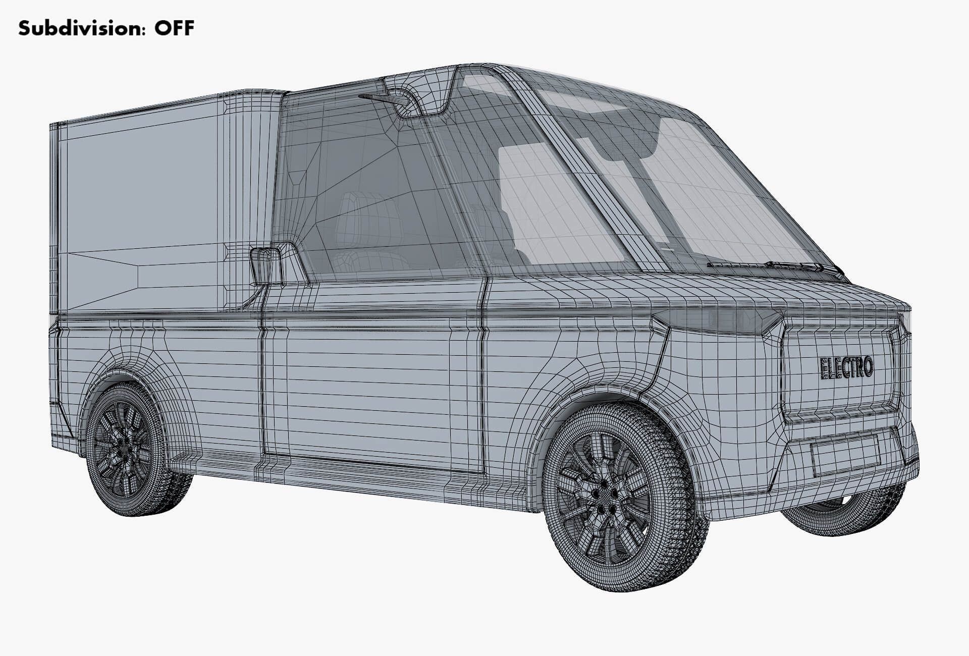 Generic Compact City Cargo Van M 1 - 3D Model by Zurel