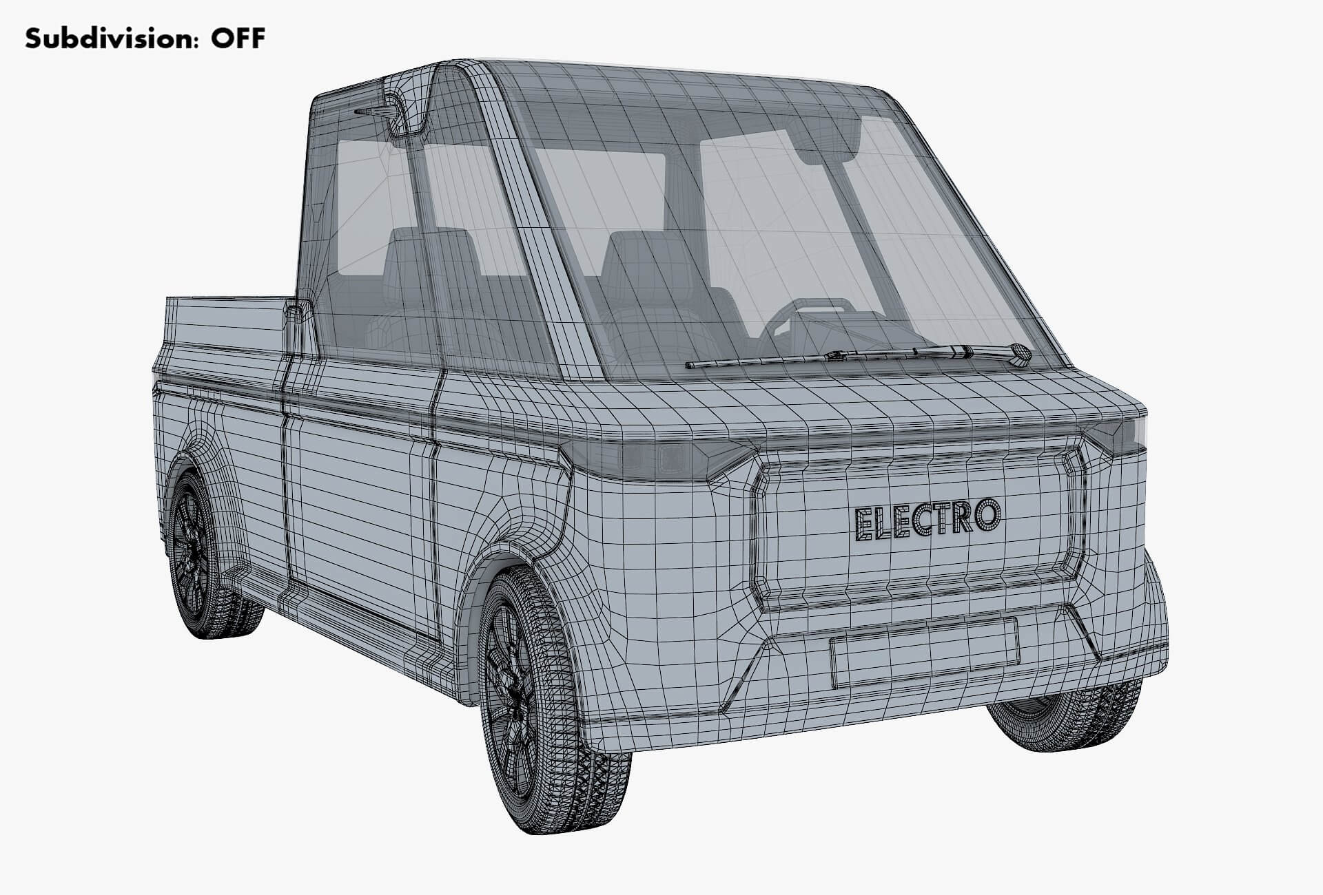 Generic Compact City Pick-Up M 1 3D Model by Zurel