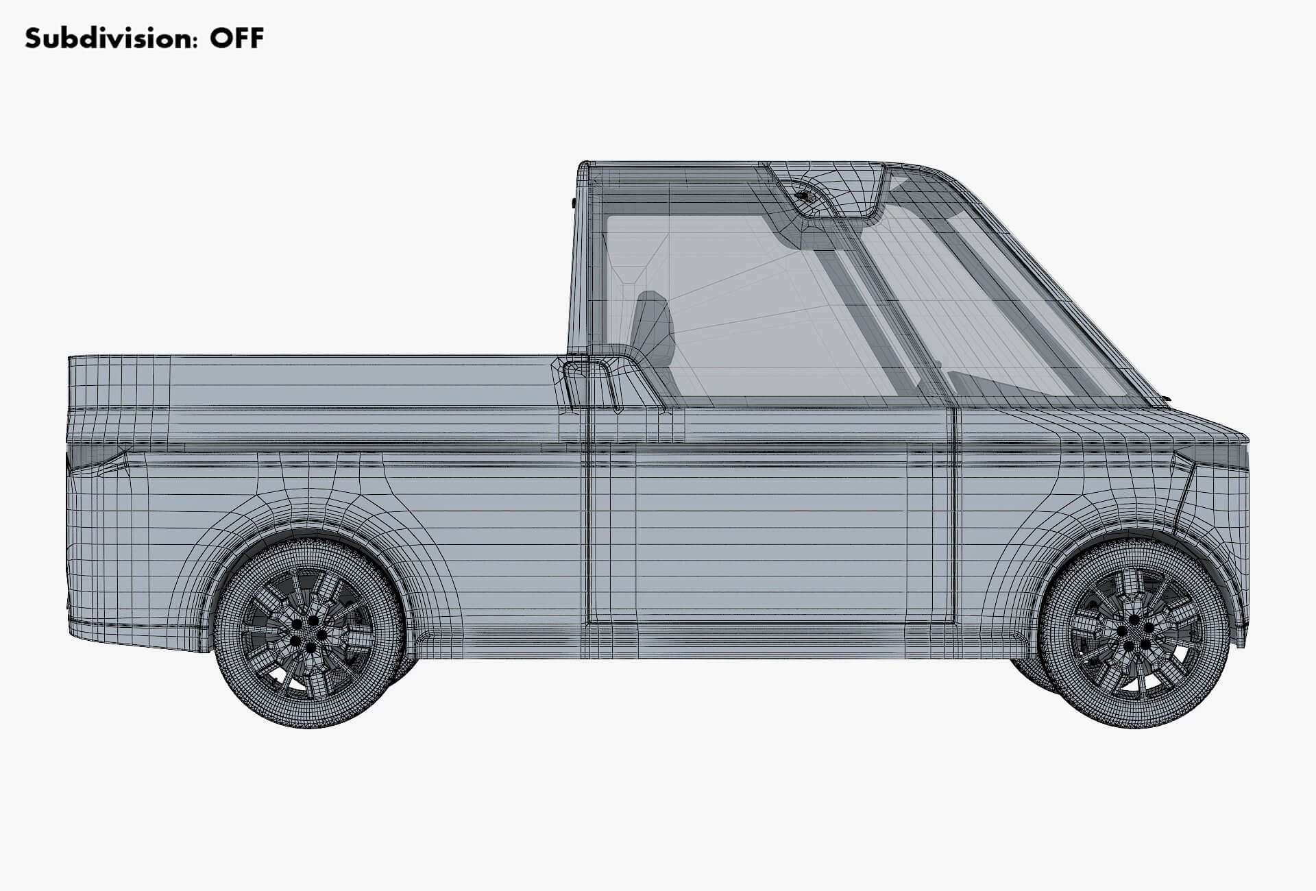 Generic Compact City Pick-Up M 1 3D Model by Zurel