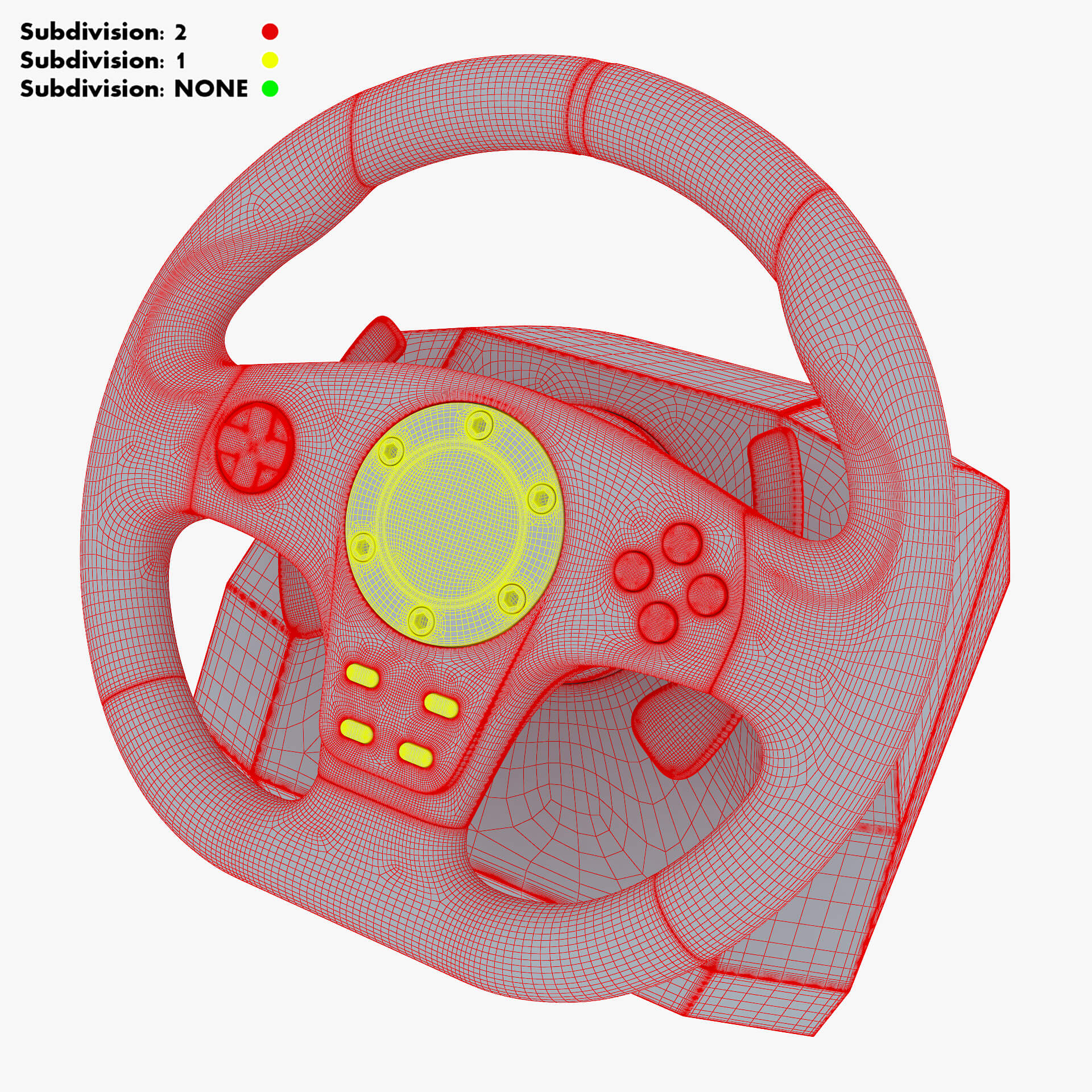 Generic Gaming Steering Wheel With Pedals and Shifter M 1 - 3D Model by ...