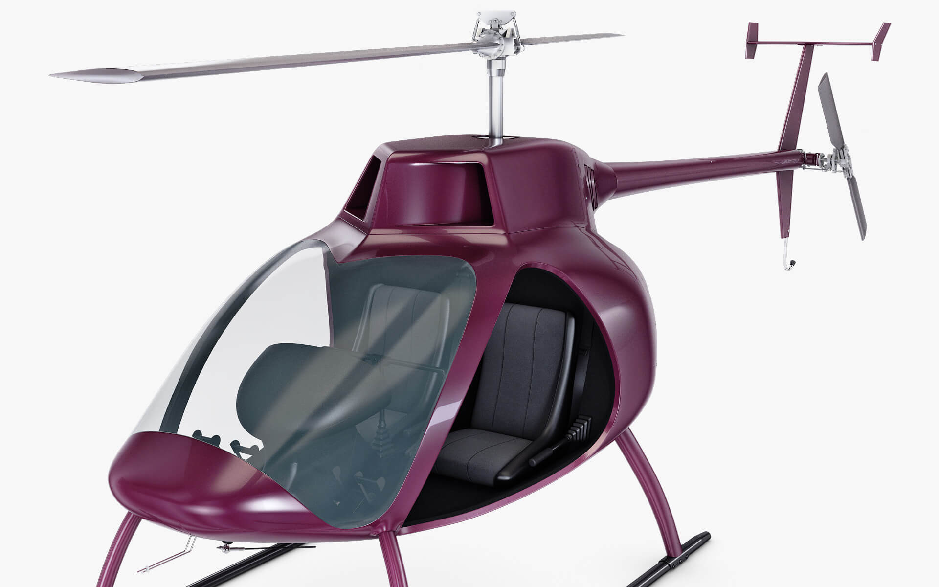 Generic Light Helicopter M 1 - 3D Model by Zurel