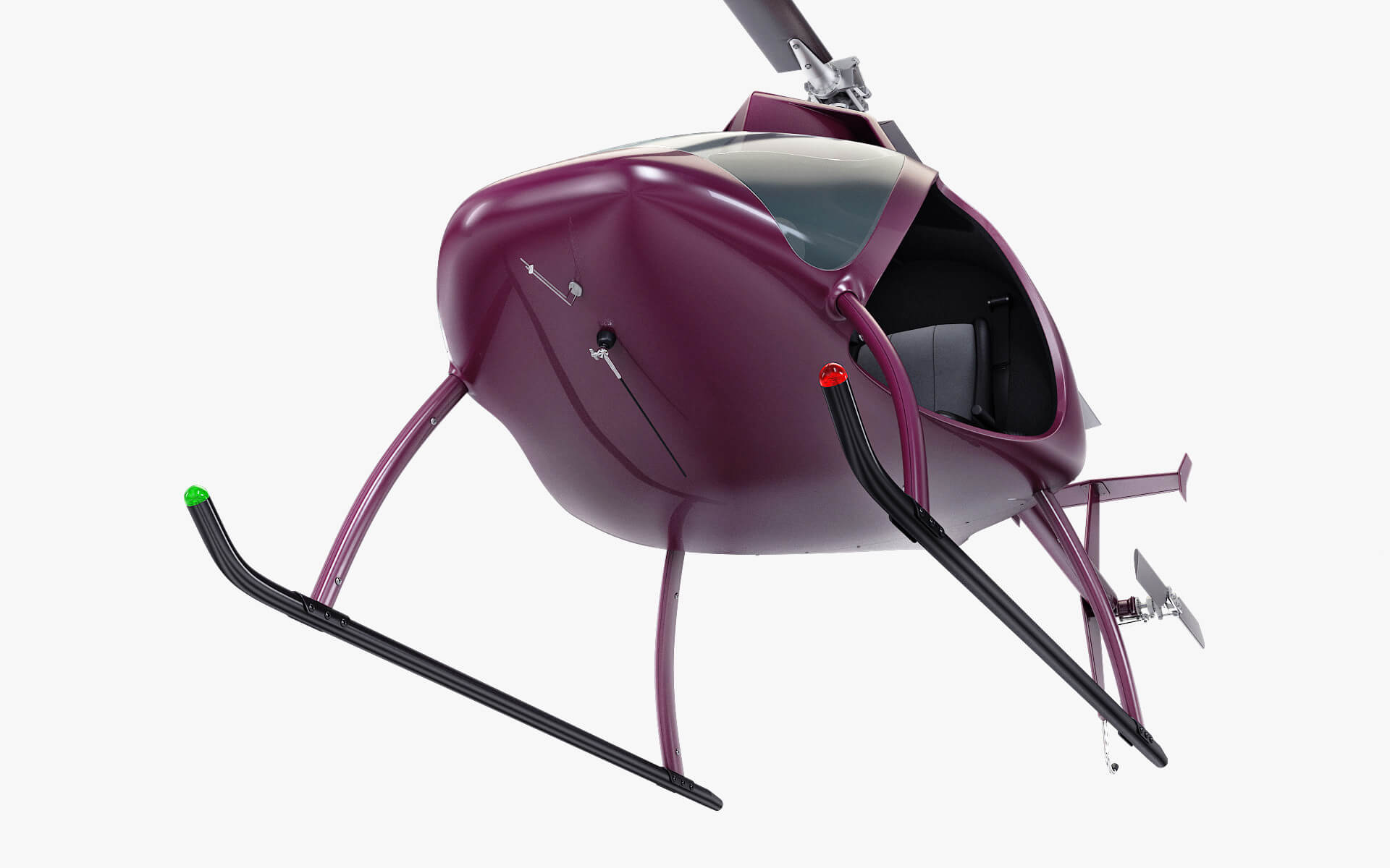 Generic Light Helicopter M 1 - 3D Model by Zurel