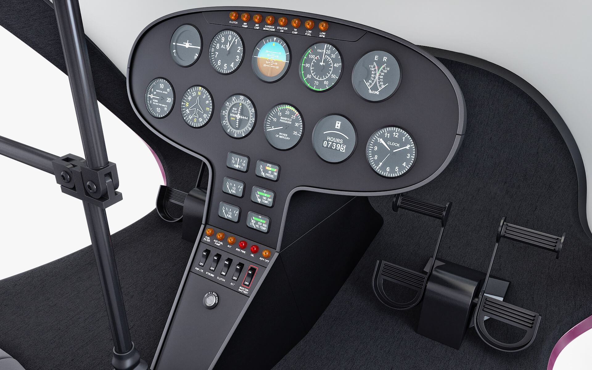 Generic Light Helicopter M 1 - 3D Model by Zurel