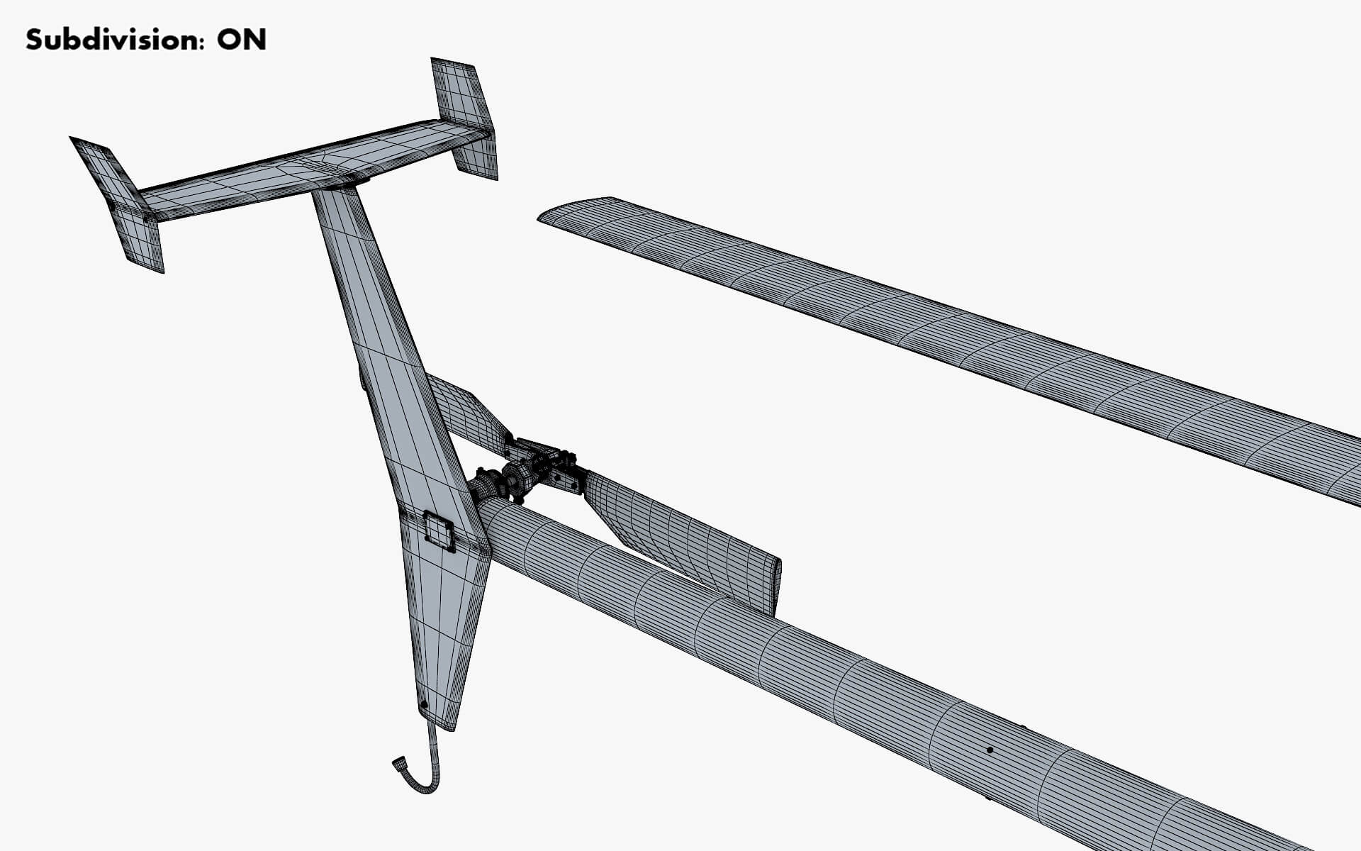 Generic Light Helicopter M 1 - 3D Model by Zurel