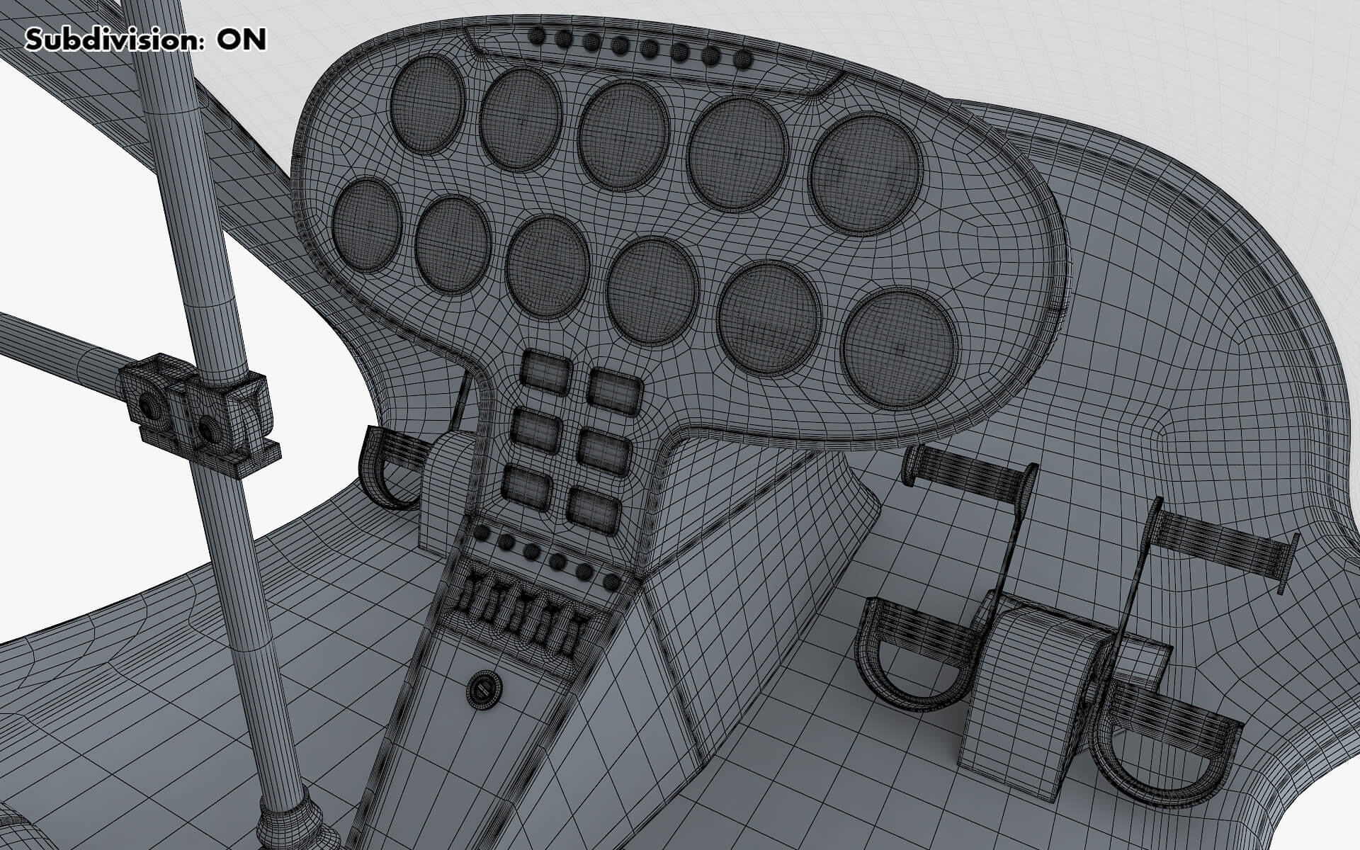 Generic Light Helicopter M 1 - 3D Model by Zurel