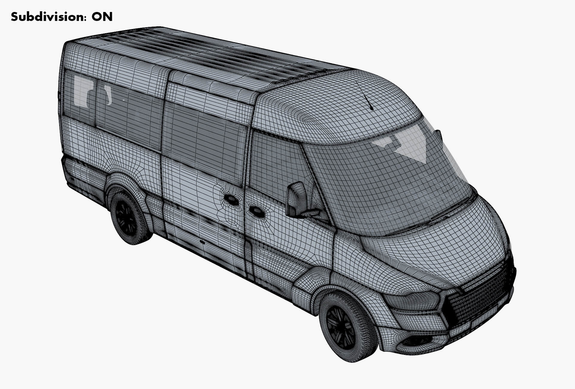 Generic Passenger Van M 2 - 3D Model by Zurel