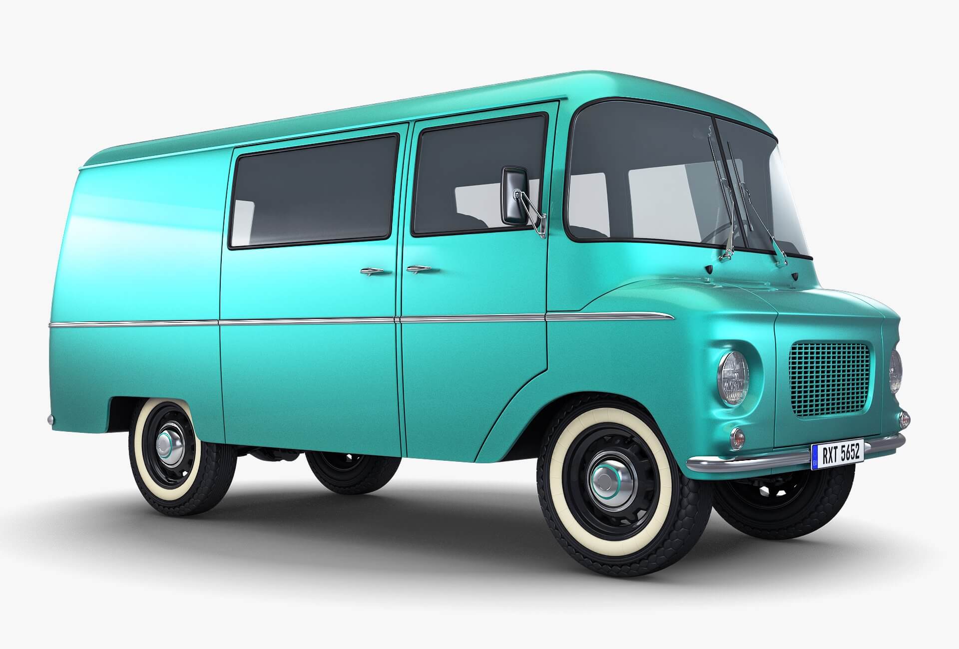 Generic Retro Cargo Van V 1 - 3D Model by Zurel