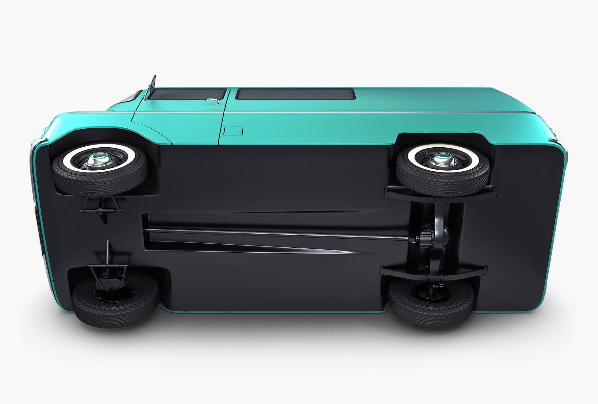 Generic Retro Cargo Van V 1 - 3D Model by Zurel