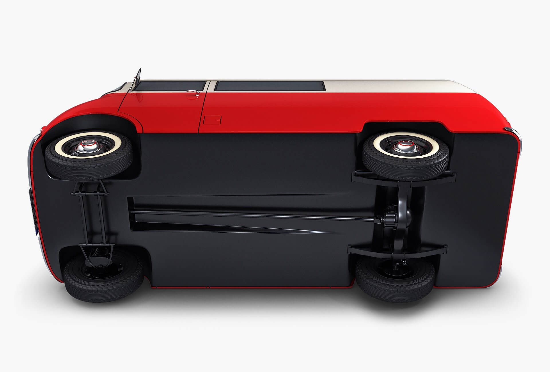 Generic Retro Cargo Van V 3 - 3D Model by Zurel