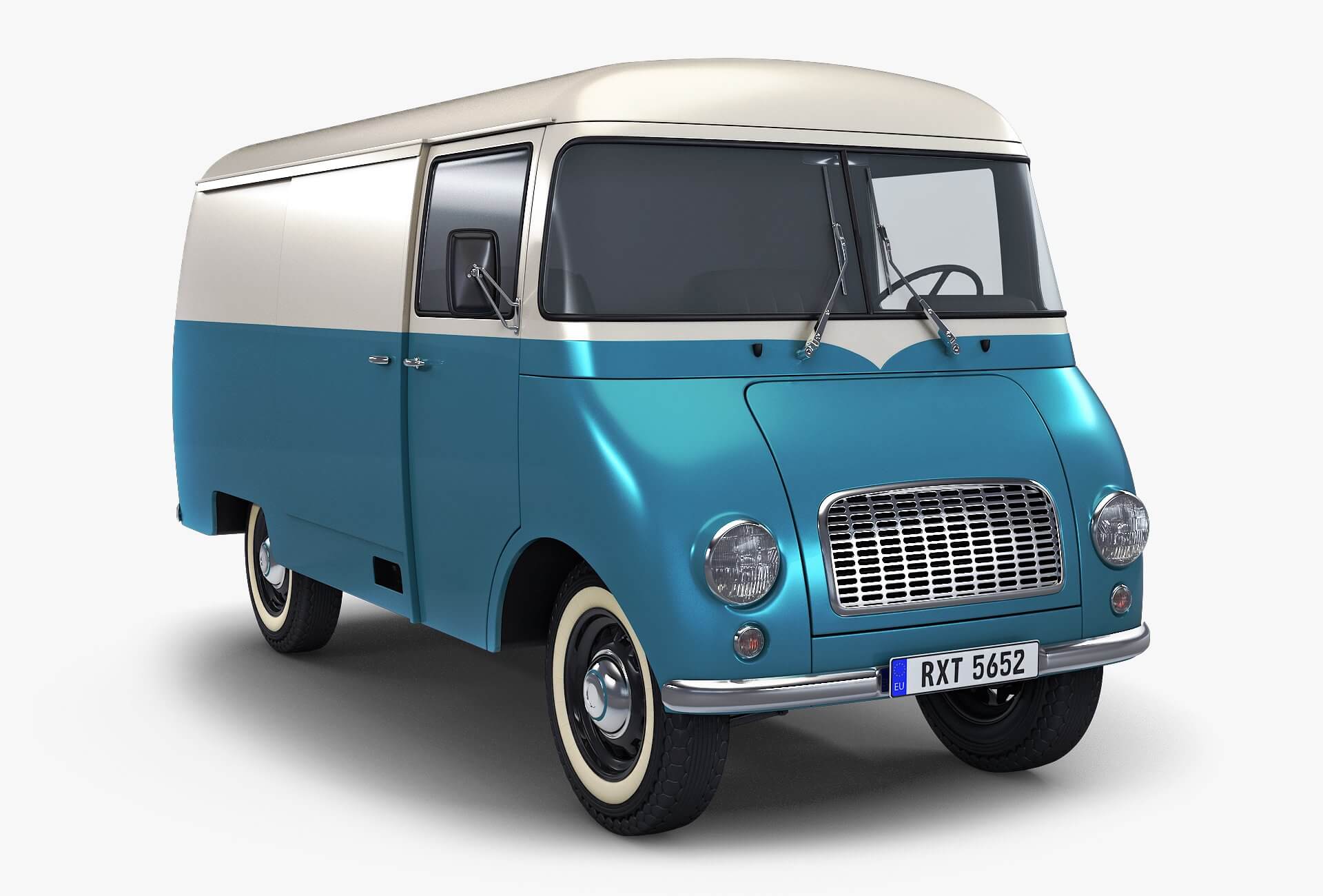 Generic Retro Cargo Van V 4 - 3D Model by Zurel