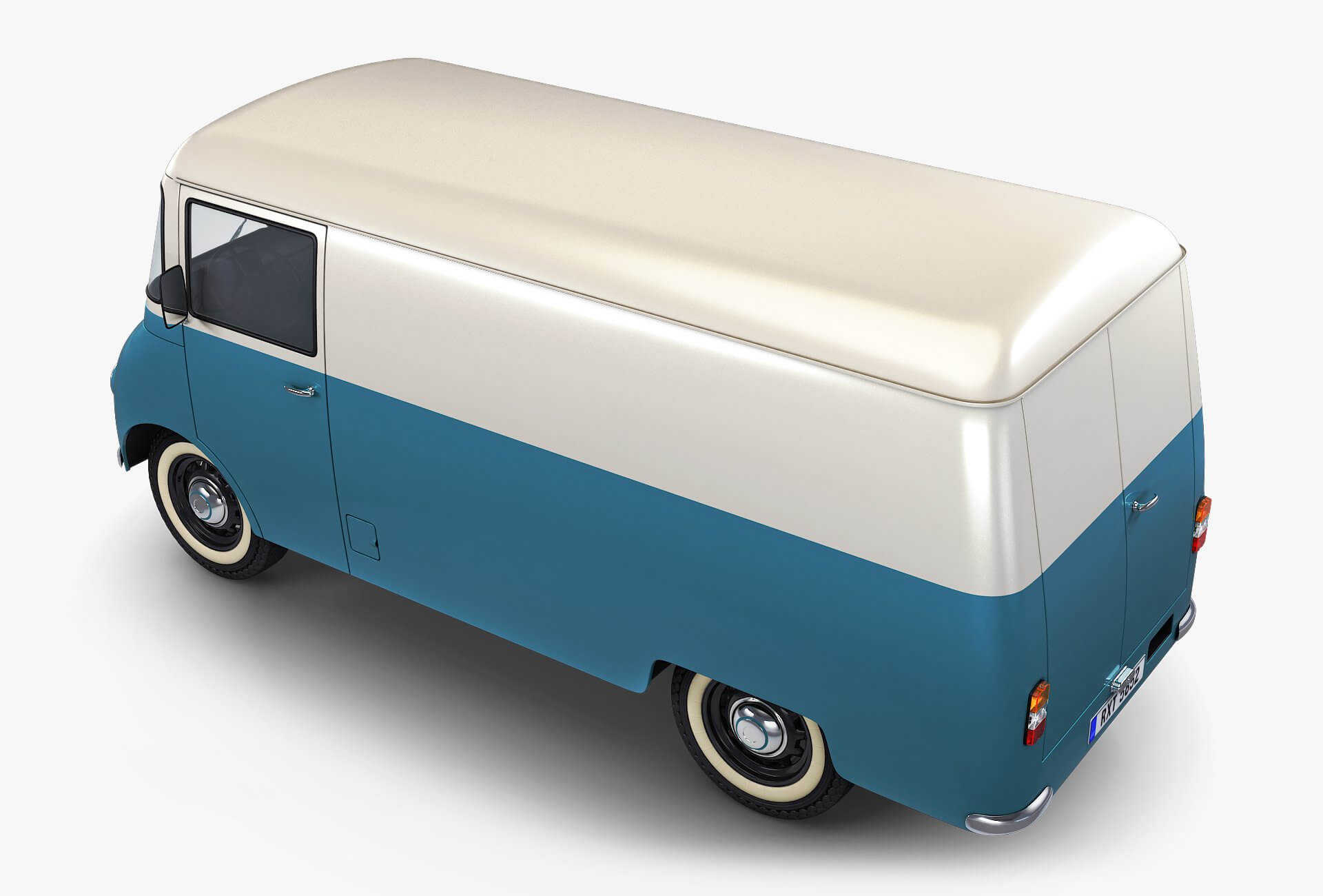 Generic Retro Cargo Van V 4 - 3D Model by Zurel