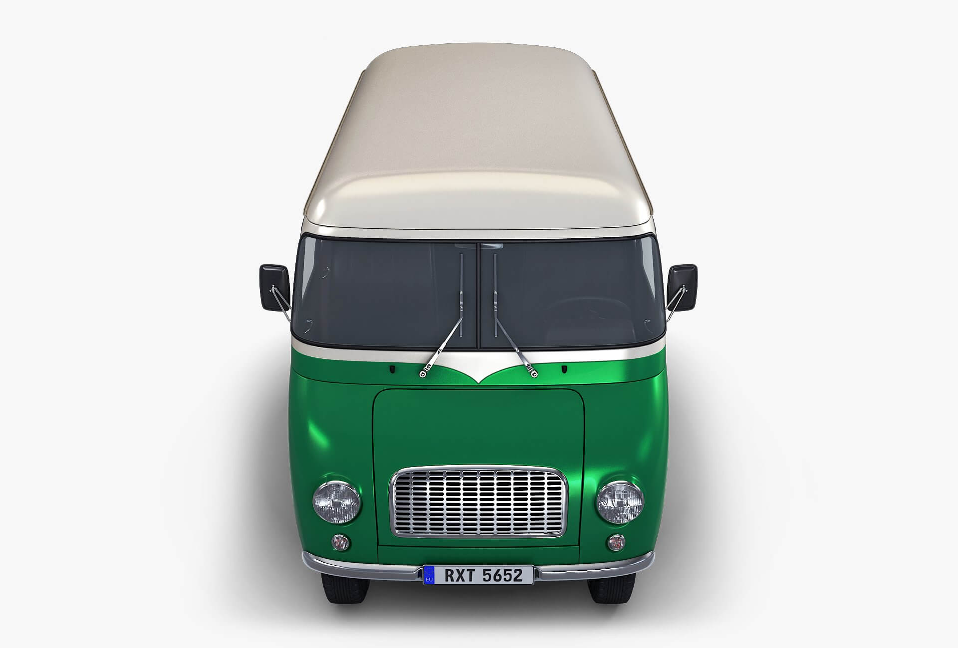 Generic Retro Passenger Van V 2 - 3D Model by Zurel