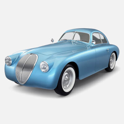 Generic Retro Sport Car M 1 - 3D Model by Zurel