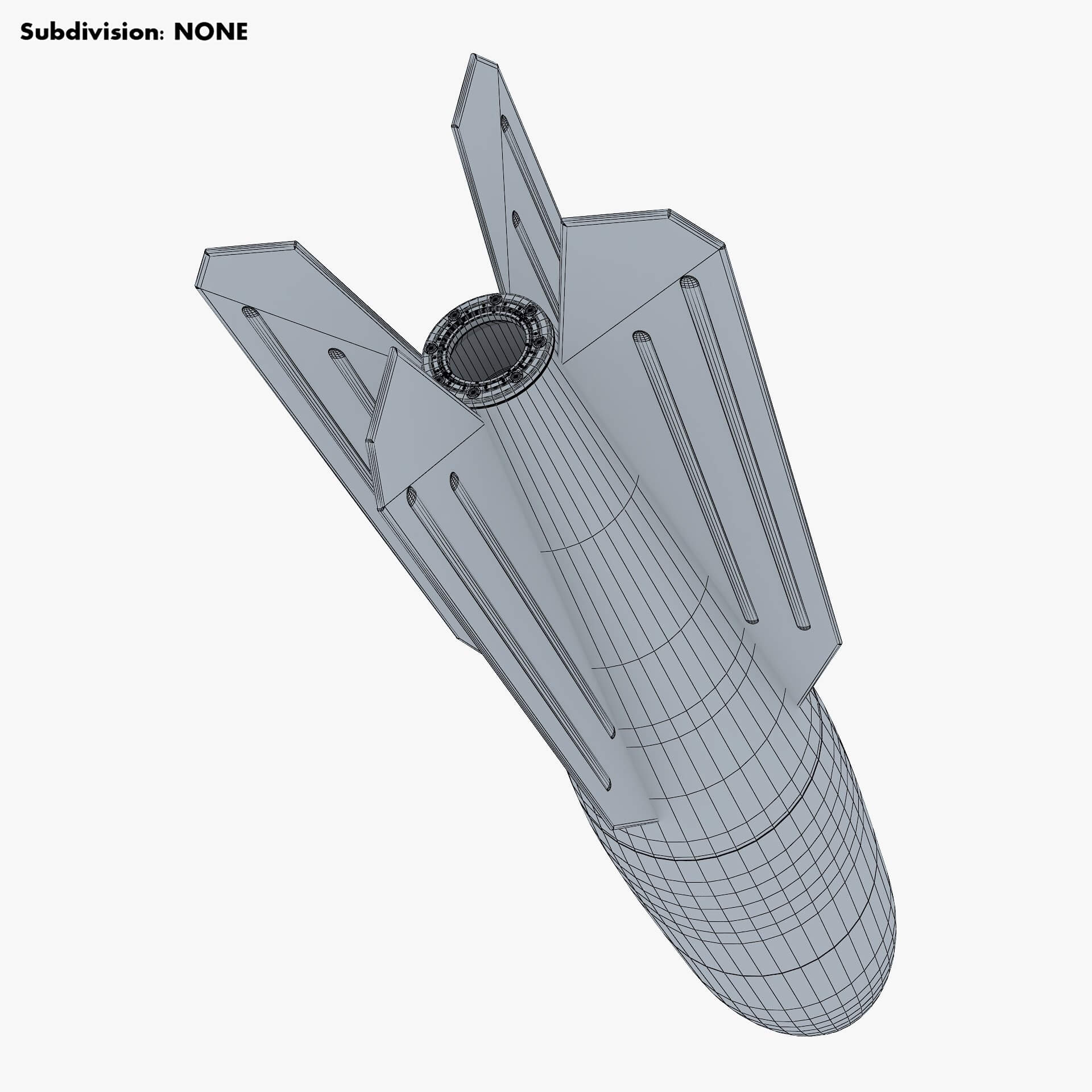 Generic Rocket V 1 - 3D Model by Zurel