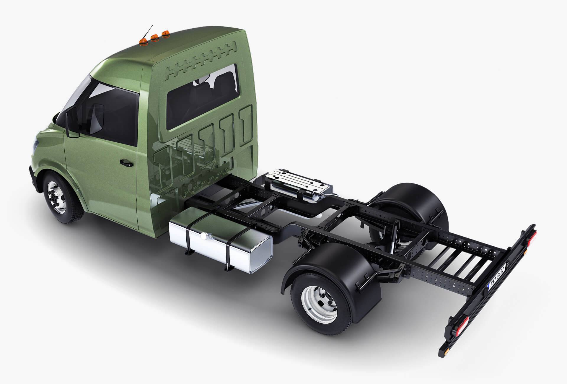 Generic Truck Chassis Frame M 1 - 3D Model by Zurel