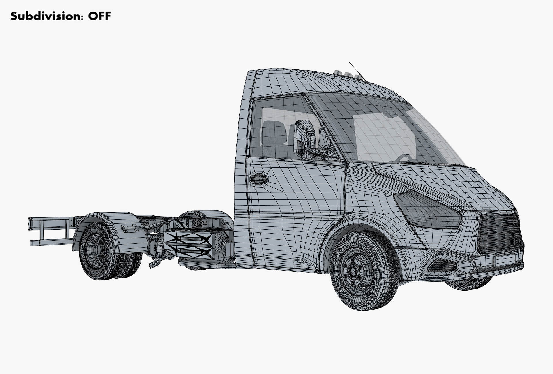 Generic Truck Chassis Frame M 1 - 3D Model by Zurel