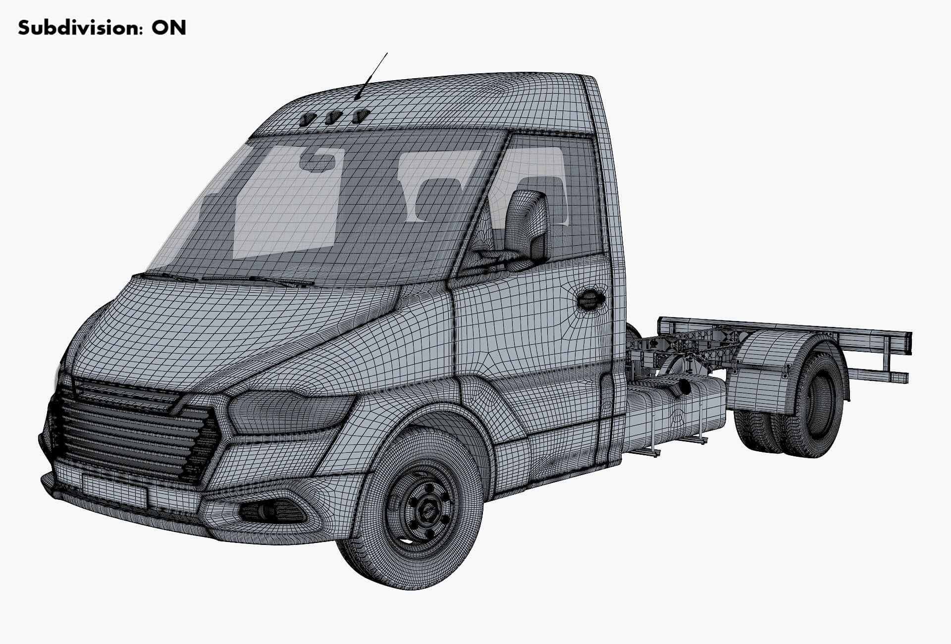 Generic Truck Chassis Frame M 2 - 3D Model by Zurel