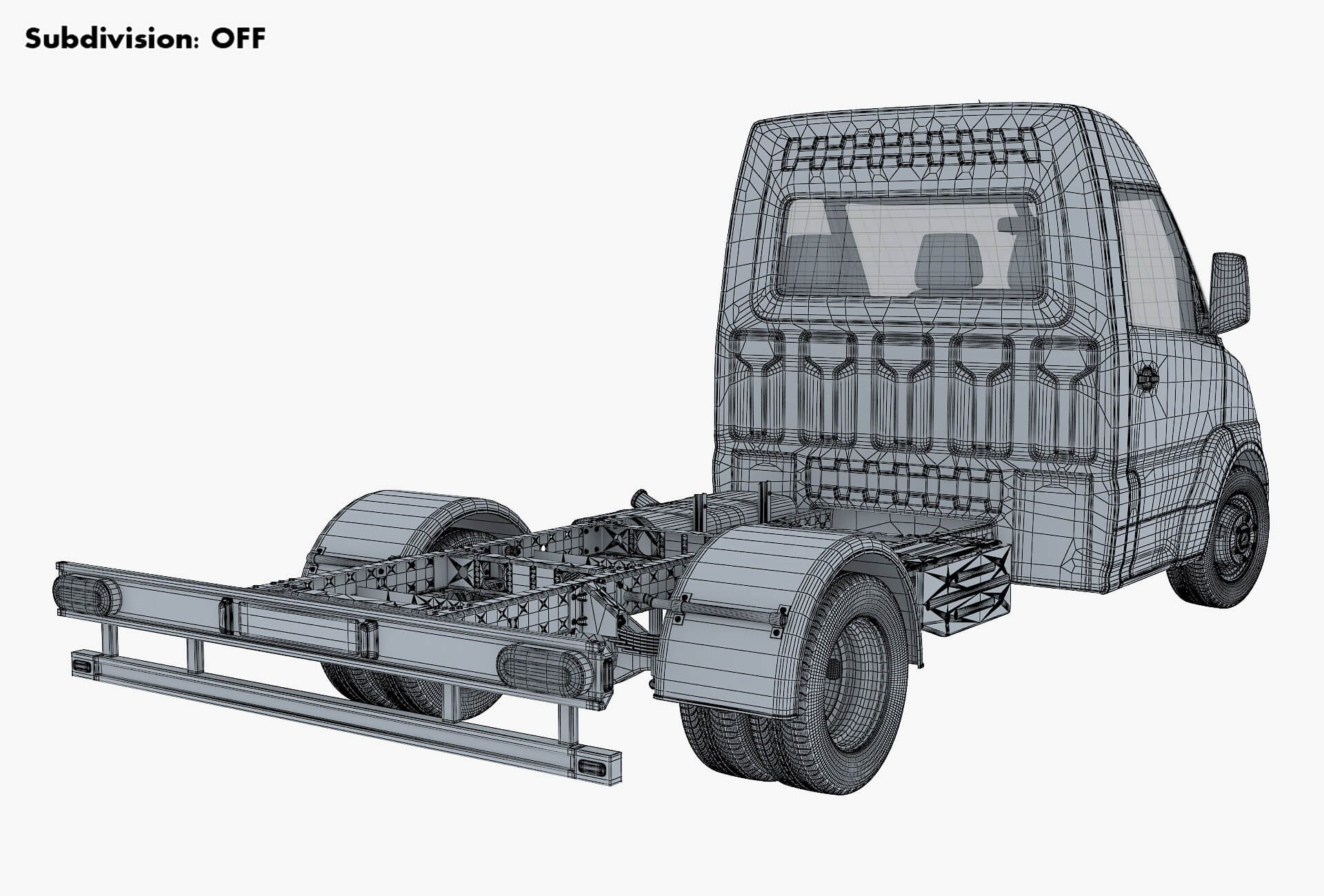 Generic Truck Chassis Frame M 2 - 3D Model by Zurel