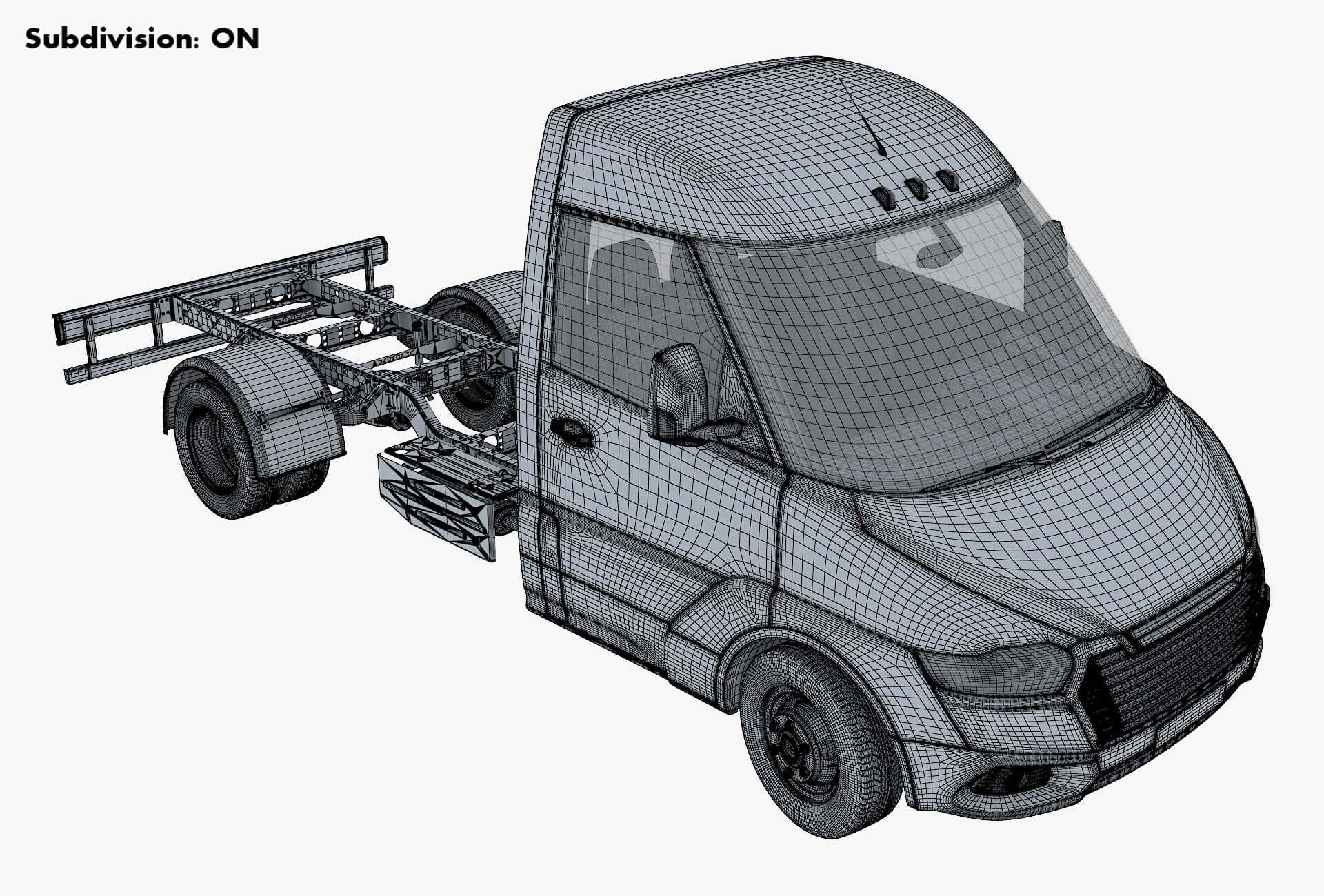 Generic Truck Chassis Frame M 2 - 3D Model by Zurel