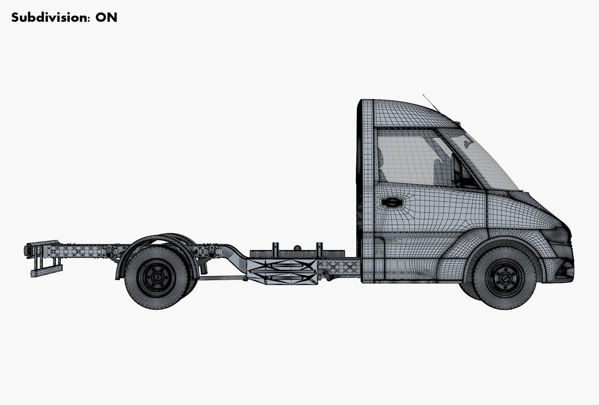 Generic Truck Chassis Frame M 2 - 3D Model by Zurel
