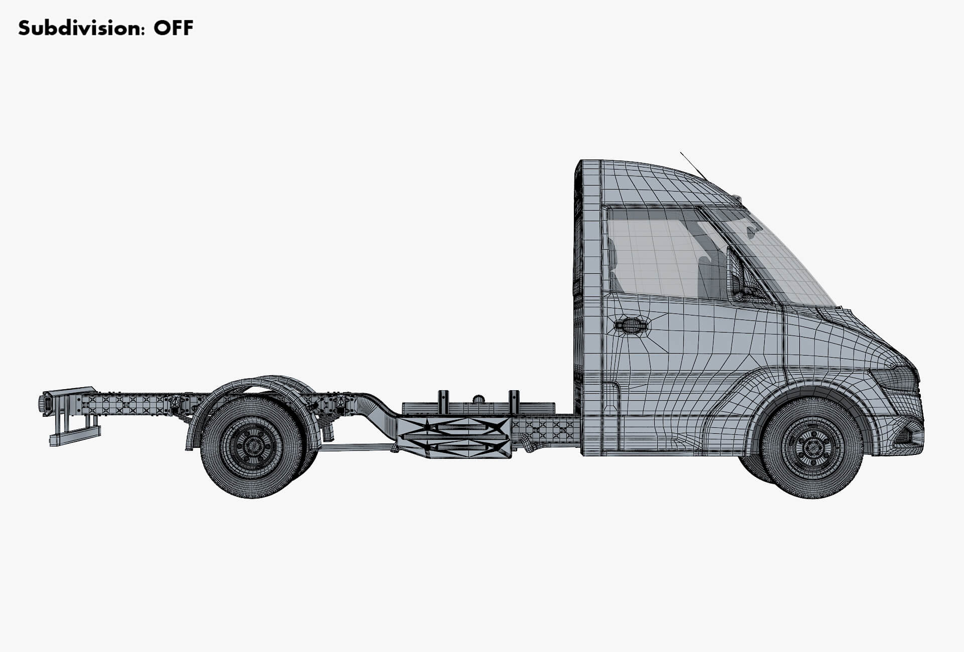 Generic Truck Chassis Frame M 2 - 3D Model by Zurel