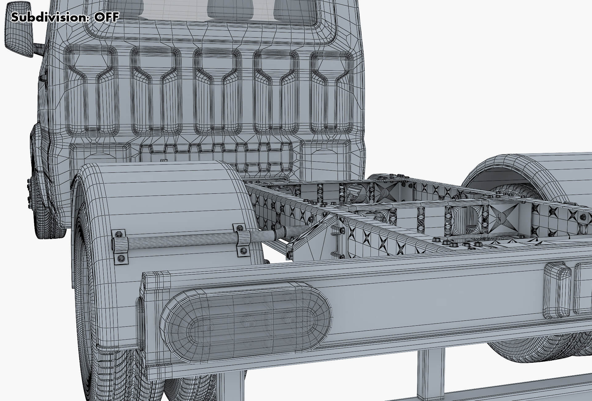 Generic Truck Chassis Frame M 2 - 3D Model by Zurel