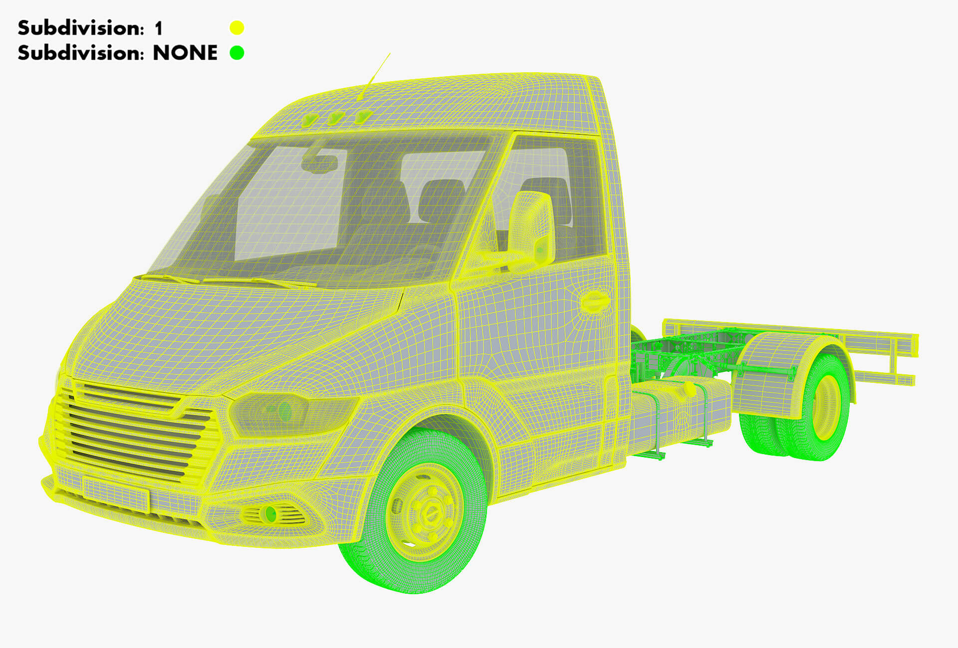 Generic Truck Chassis Frame M 2 - 3D Model by Zurel