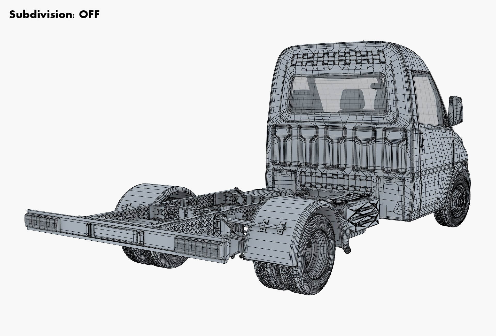 Generic Truck Chassis Frame V 1 - 3D Model by Zurel
