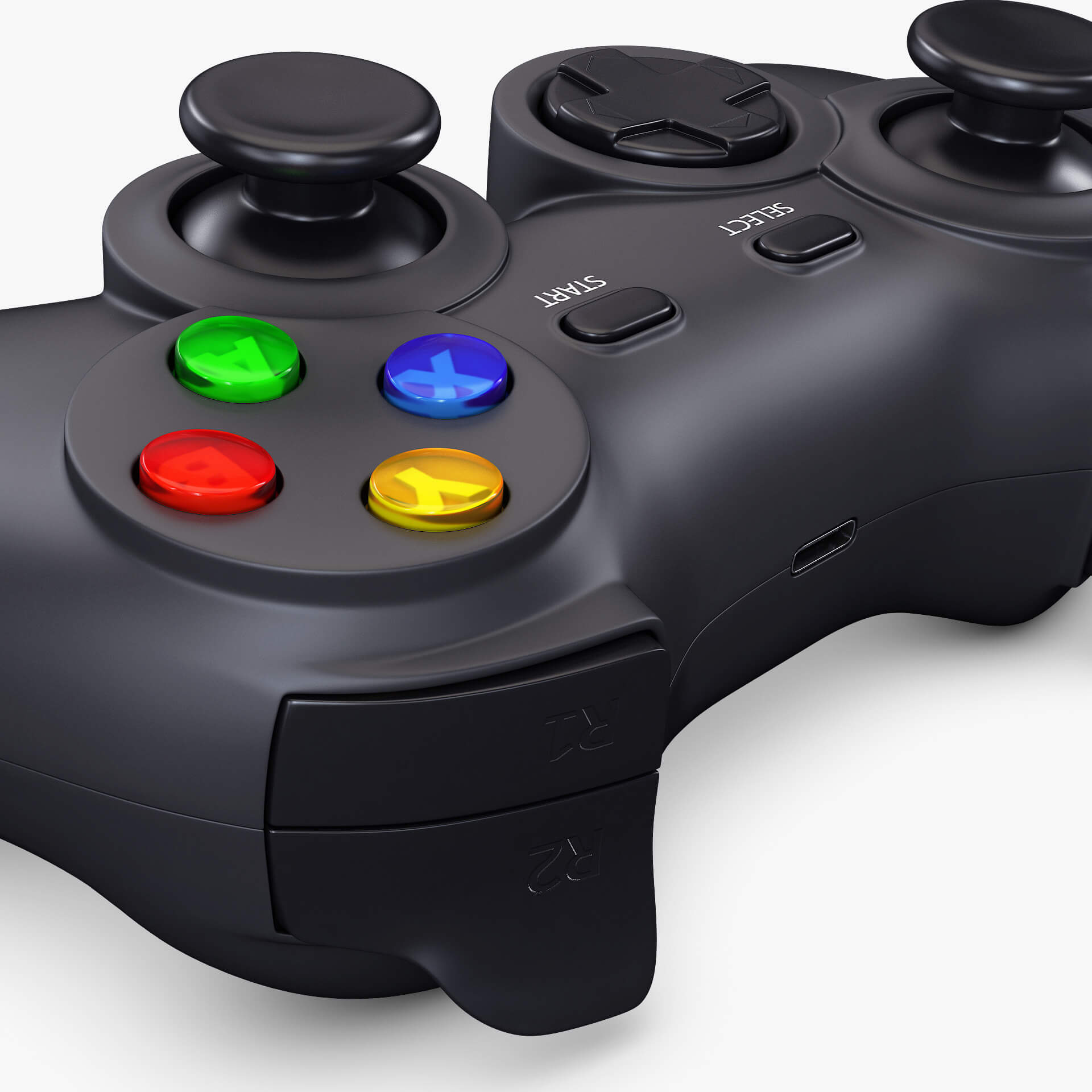 Generic Video Game Controller M 2 - 3D Model by Zurel