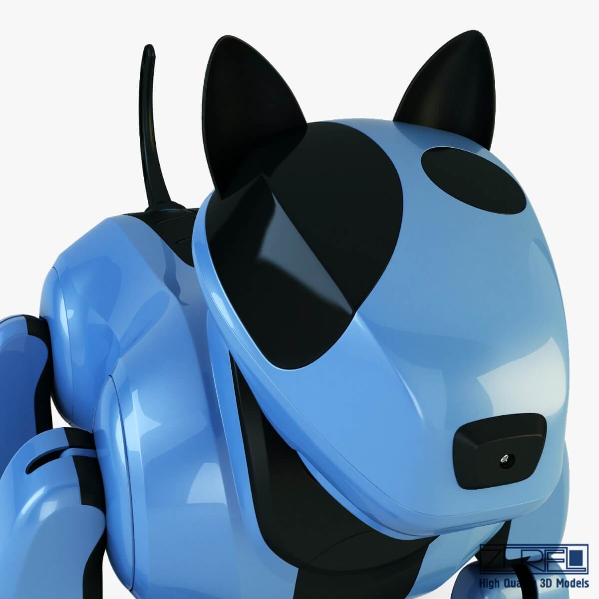 Genibo Robot Dog Blue - 3D Model by Zurel
