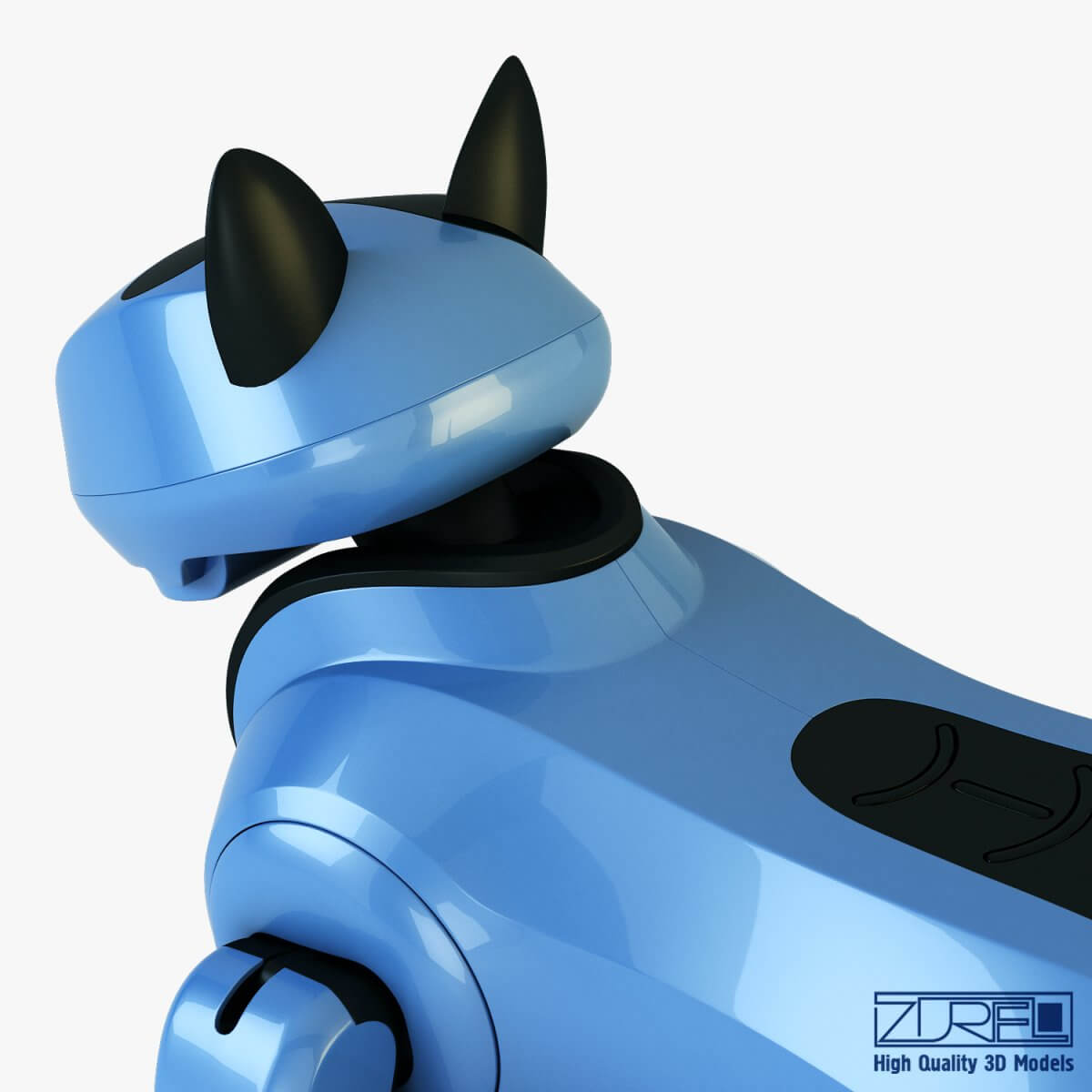 Genibo Robot Dog Blue - 3D Model by Zurel