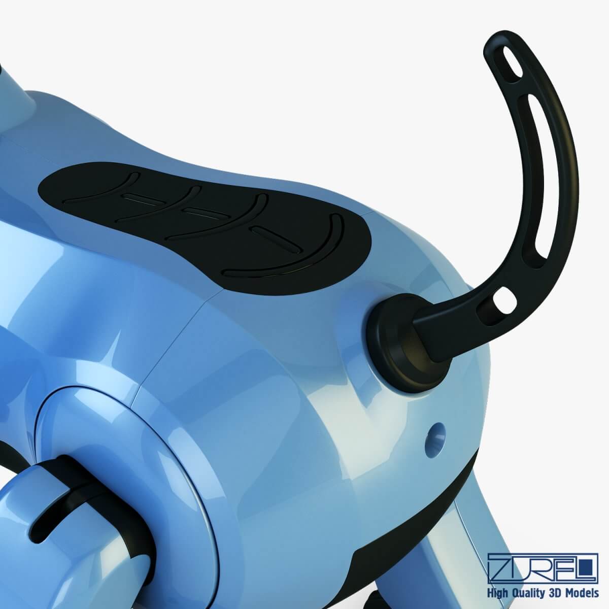 Genibo Robot Dog Blue - 3D Model by Zurel