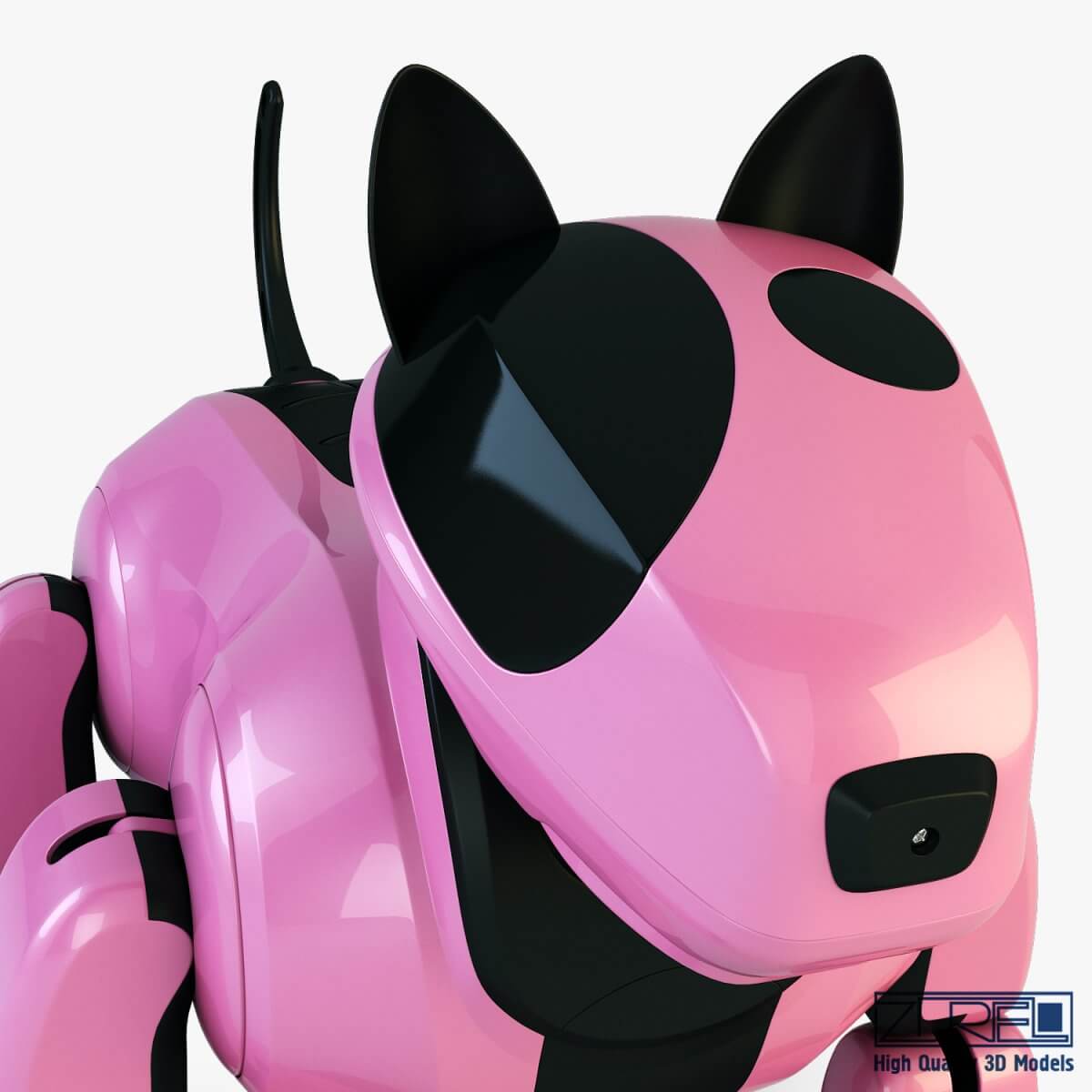 Genibo Robot Dog Pink - 3D Model by Zurel