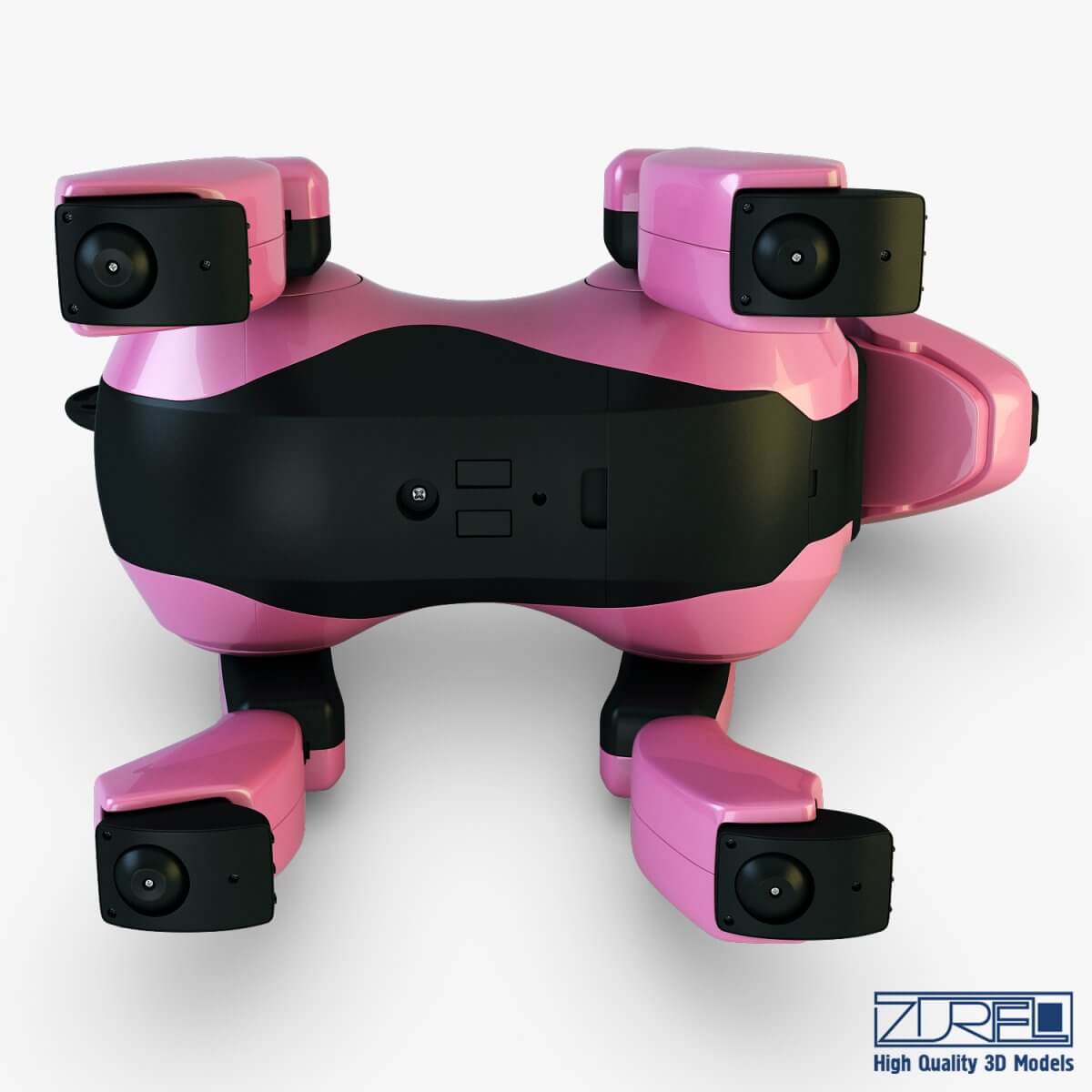 Genibo Robot Dog Pink - 3D Model by Zurel