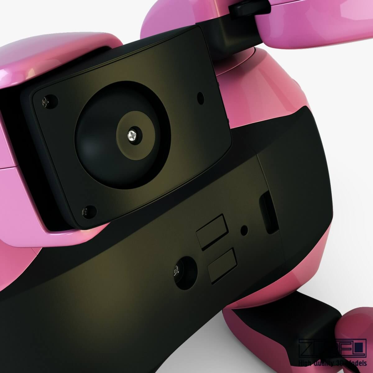 Genibo Robot Dog Pink - 3D Model by Zurel