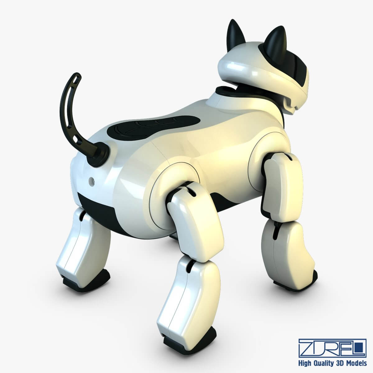 Genibo Robot Dog White - 3D Model by Zurel