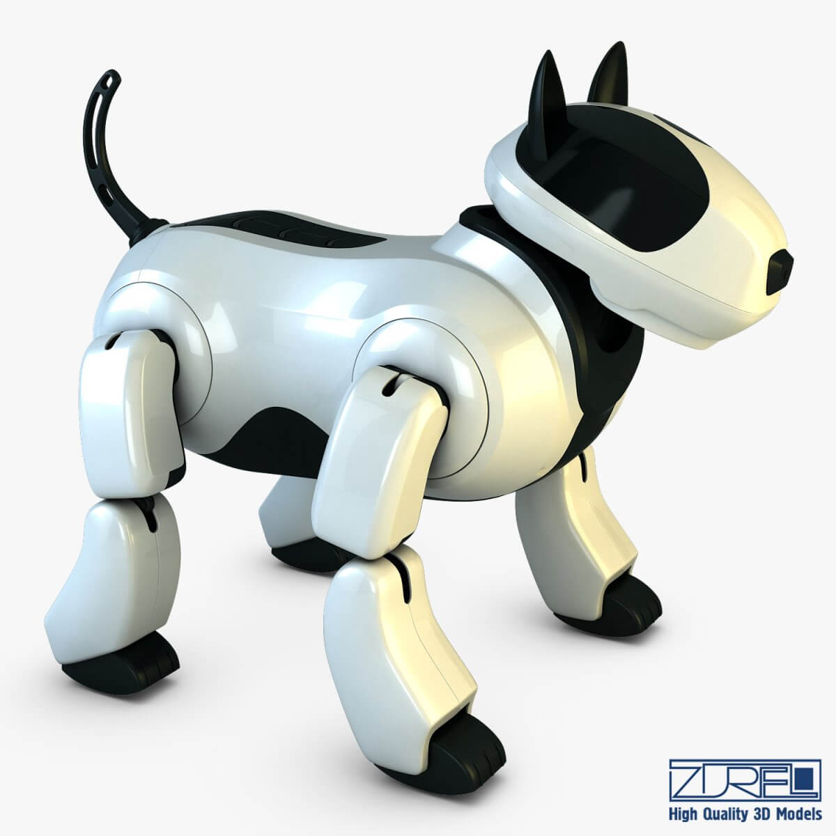 Genibo Robot Dog White - 3D Model by Zurel