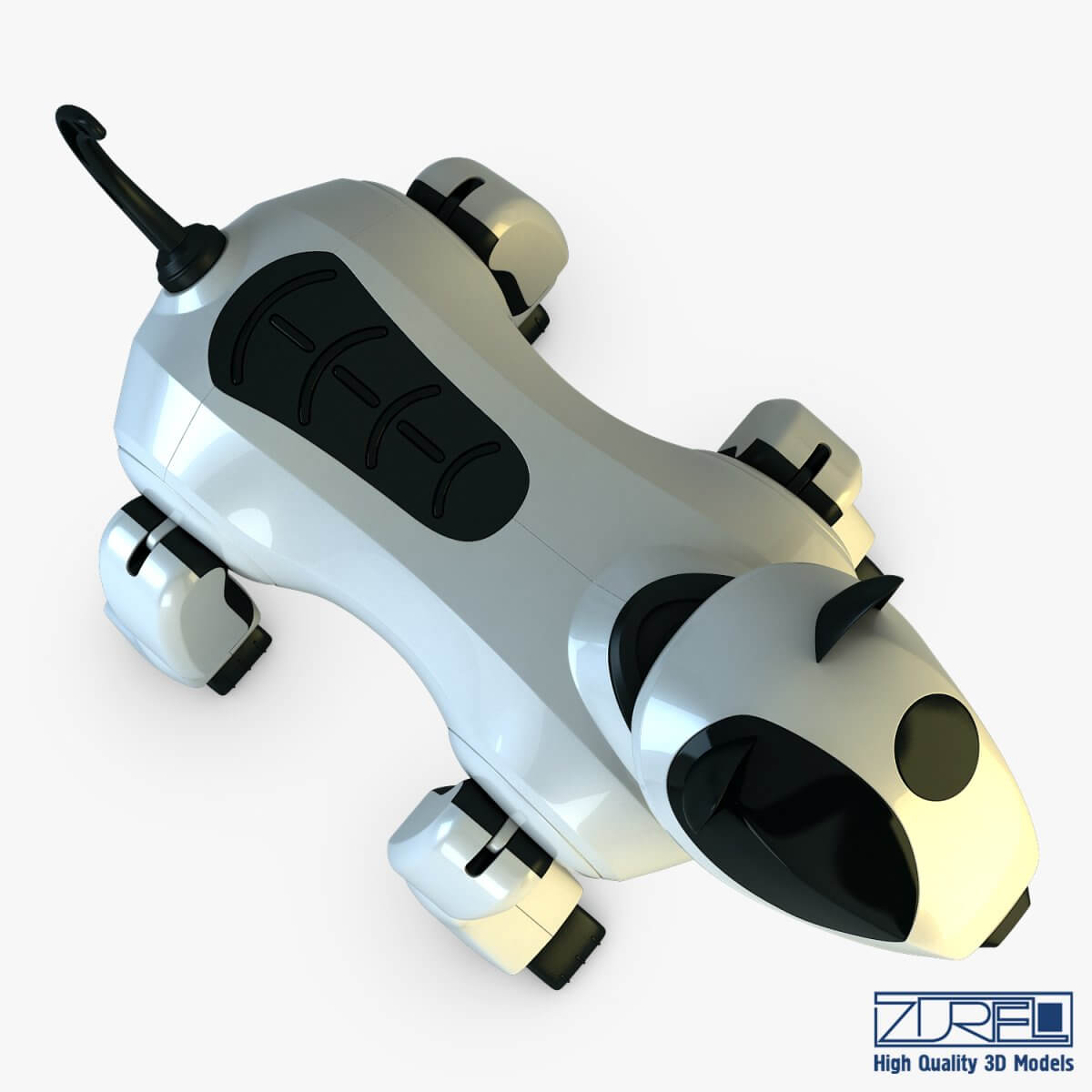 Genibo Robot Dog White - 3D Model by Zurel