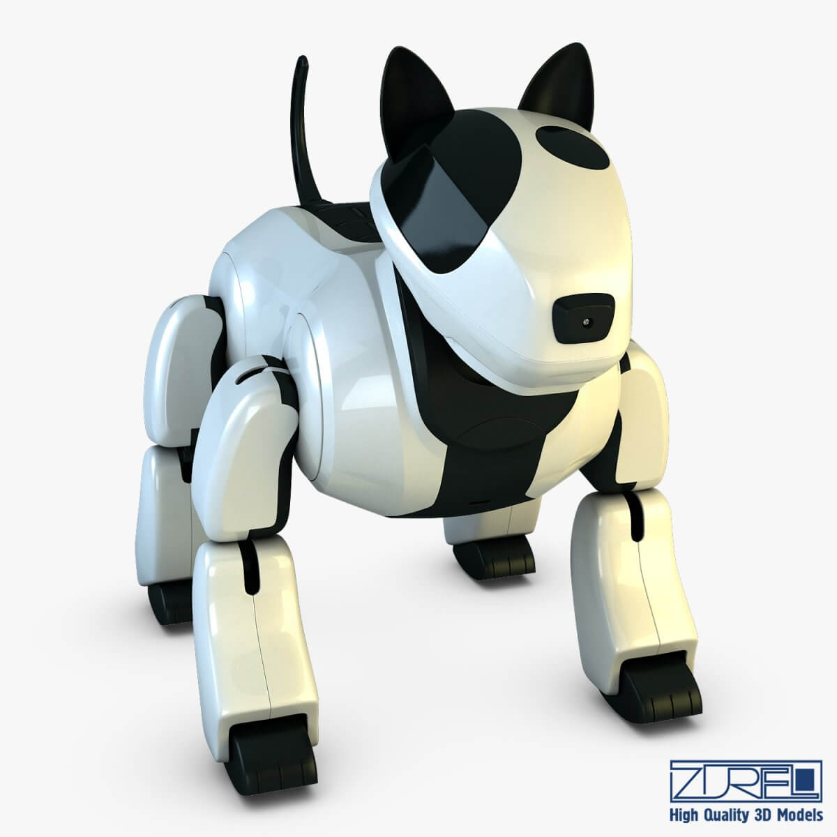 Genibo Robot Dog White - 3D Model by Zurel