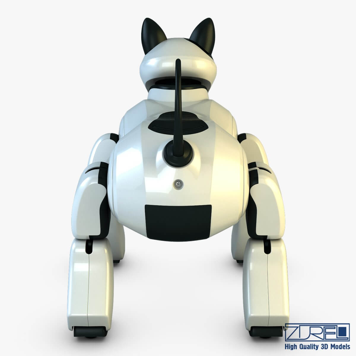 Genibo Robot Dog White - 3D Model by Zurel