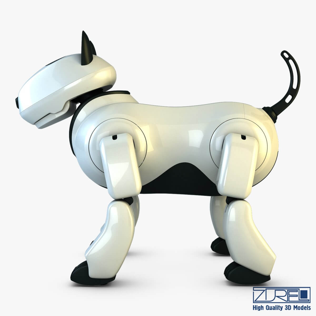Genibo Robot Dog White - 3D Model by Zurel