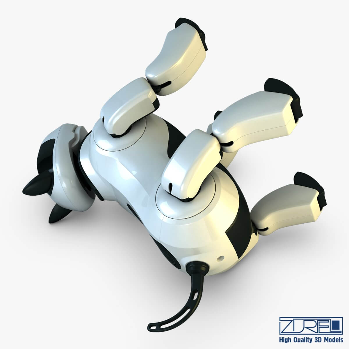 Genibo Robot Dog White - 3D Model by Zurel